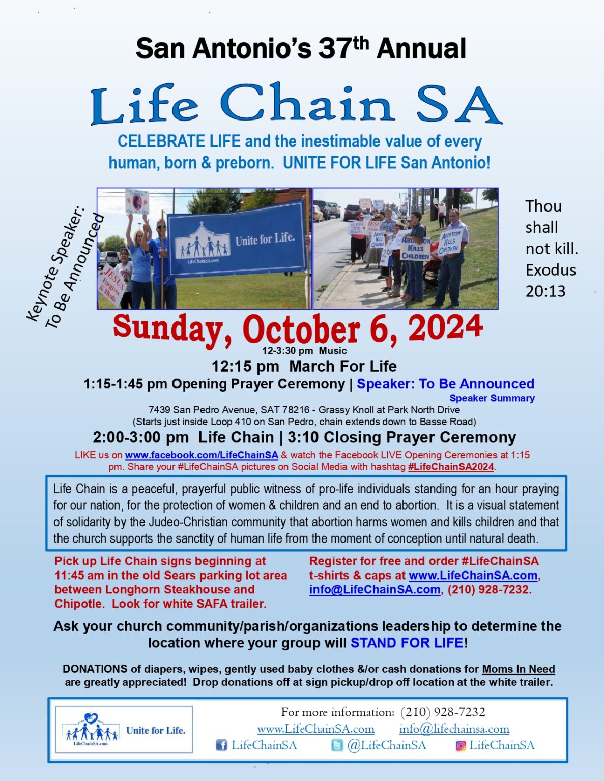 Life Chain SA – SAN ANTONIO FAMILY ASSOCIATION